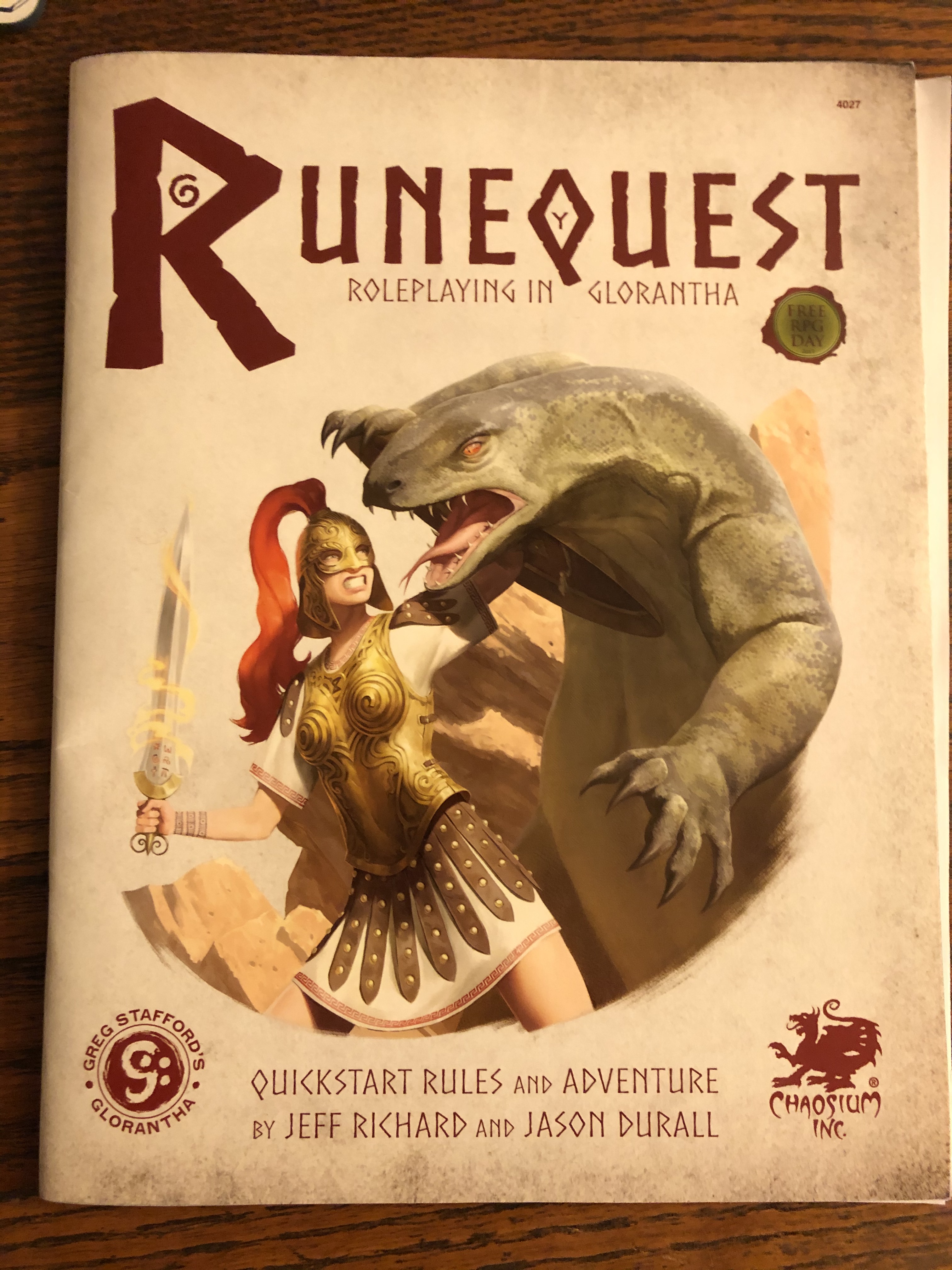 Tabletop RPG Review: RuneQuest: Quickstart Rules & Adventure – Matthew ...