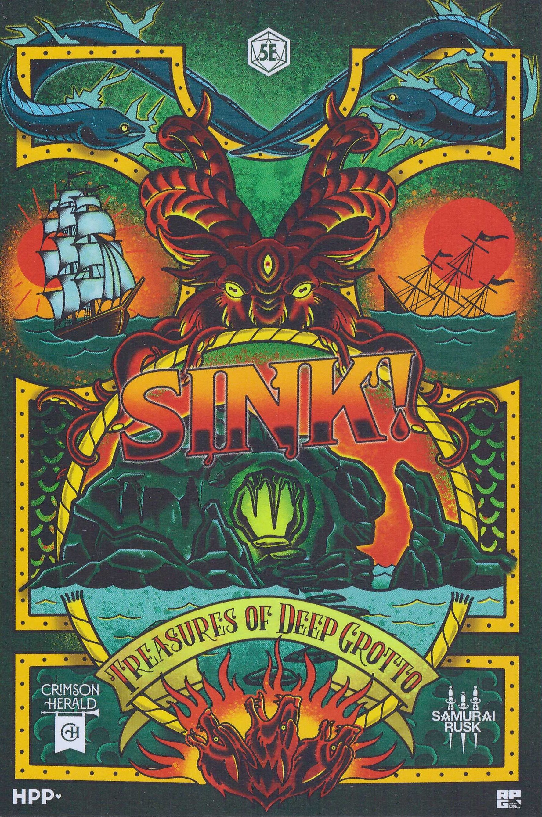Tabletop RPG Review: Sink! Treasures of Deep Grotto – Matthew J. Constantine